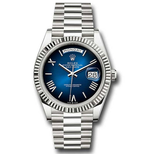 Rolex Day-Date 40 White Gold – Timepiece Perfection Inc